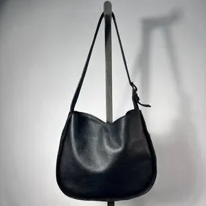 Tote Le Monde | Bags | Tote Le Monde London Bucket Black Pebble Leather ...